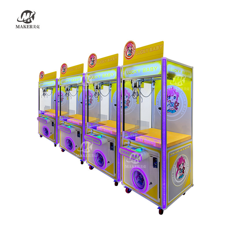 Custom Super Claw Crane Machine Arcade Multiple Color Candy Game Claw ...