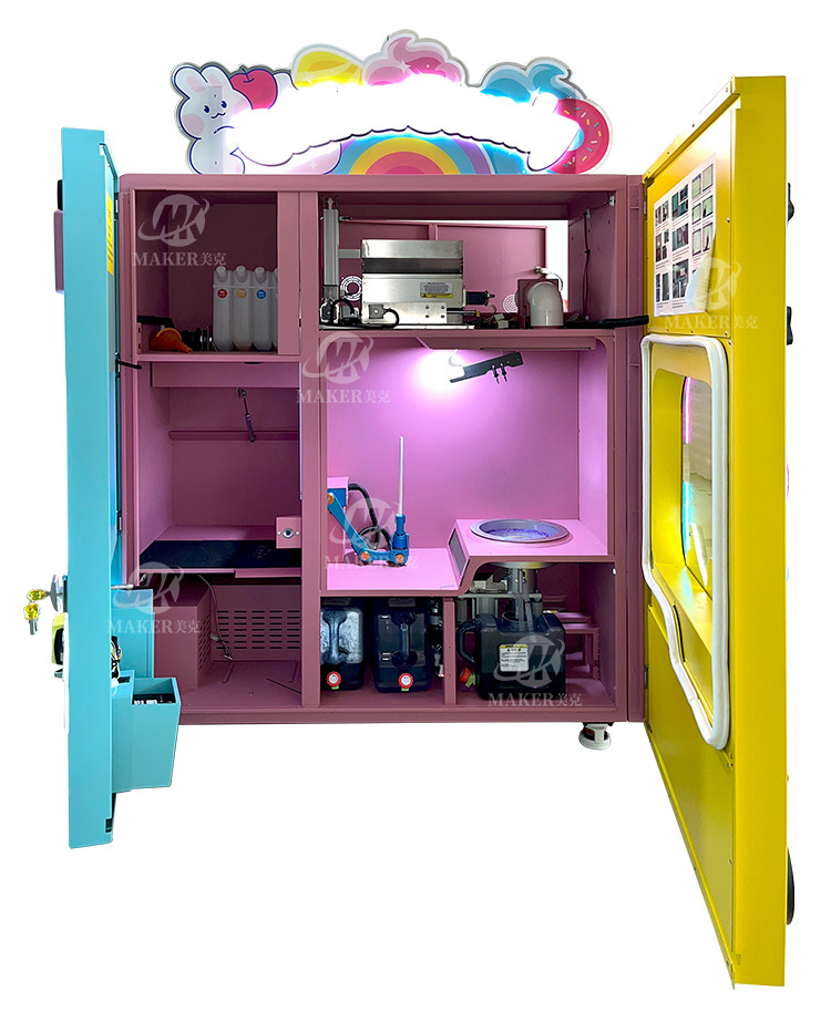 Professional Sweet Candy Cotton Vending Machine Commercial Automatic ...